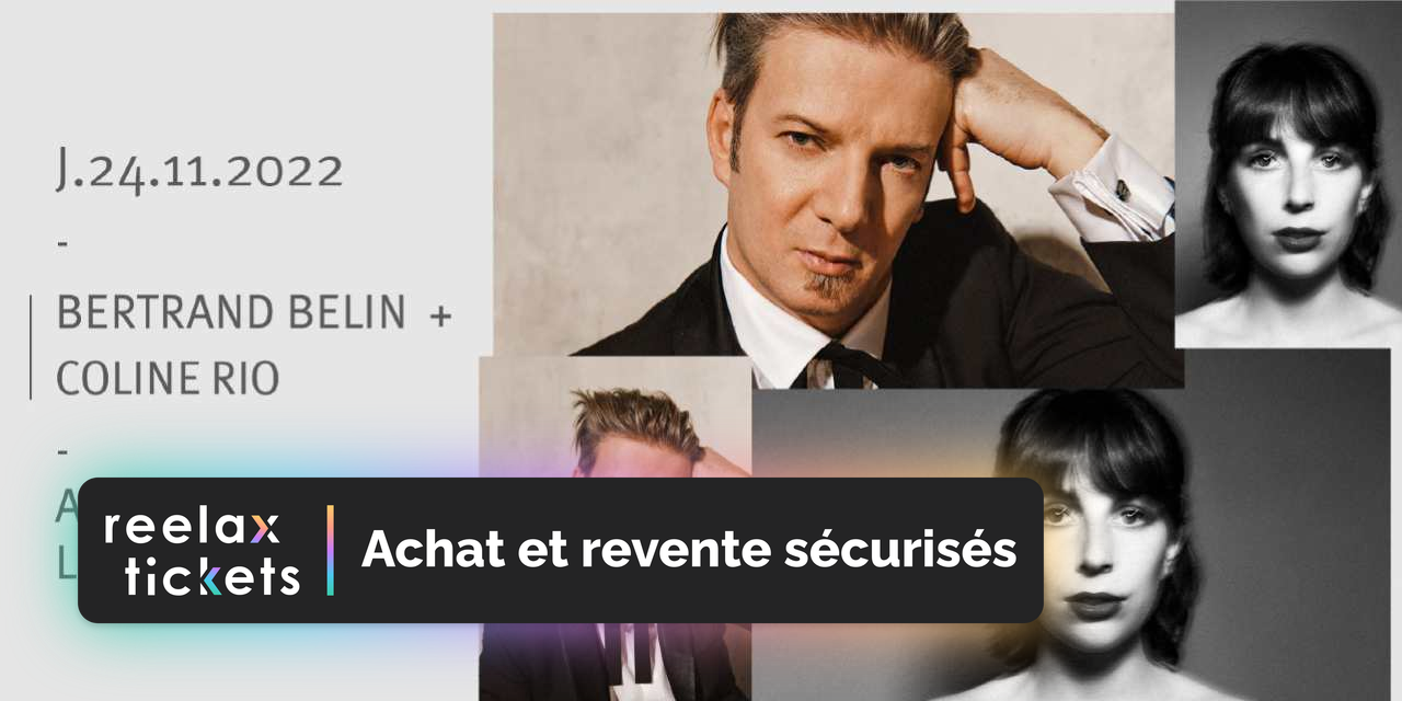 Bertrand Belin + Coline Rio - Achat et revente de billets