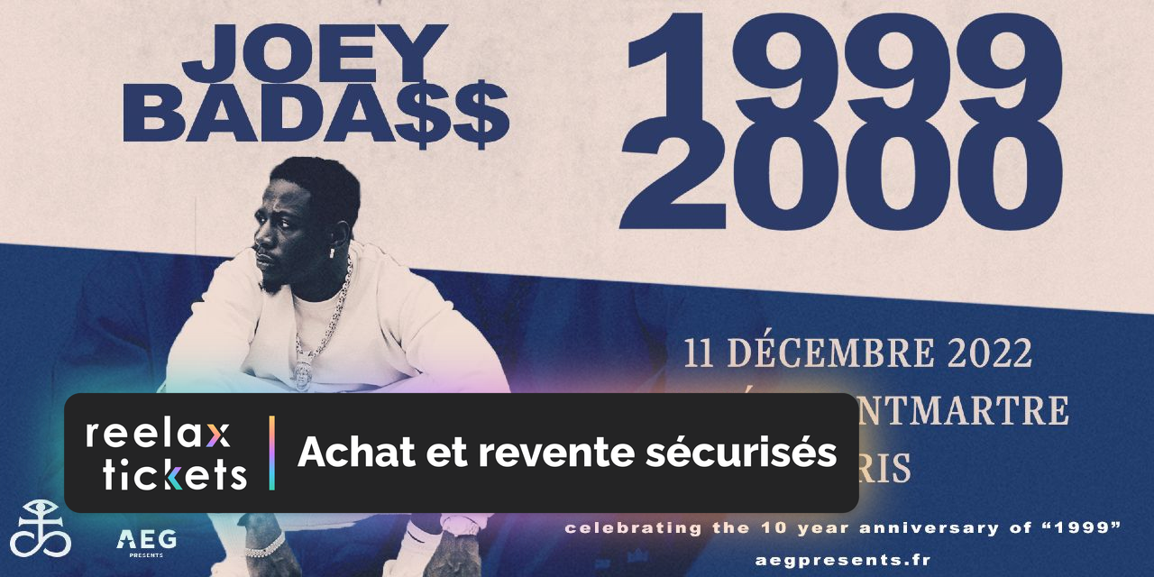 Joey Bada$$ • 1999-2000 Tour • Elysée Montmartre - Achat et revente de ...