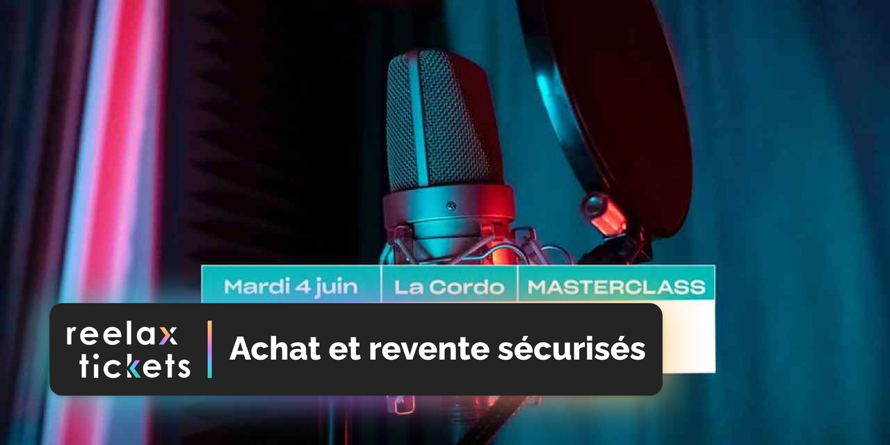 Masterclass "Le chant extrême" • La Cordo - Achat et revente de billets