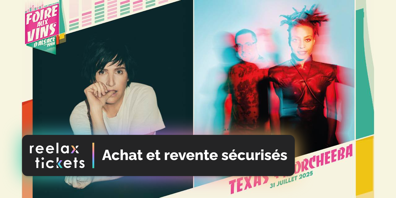 TEXAS - MORCHEEBA - Foire aux vins d'Alsace - Achat et revente de billets