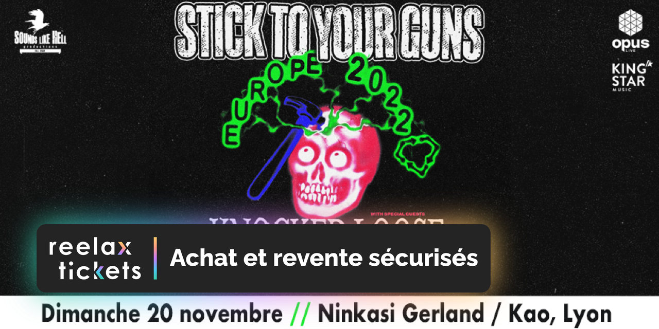 Stick To Your Guns • Knocked Loose • Landmvrks • Soul Blind - Achat et ...